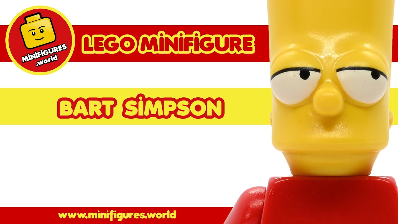 👀 LEGO minifigure: Bart Simpson (sim003) 👀 [THE SIMPSONS] - YouTube