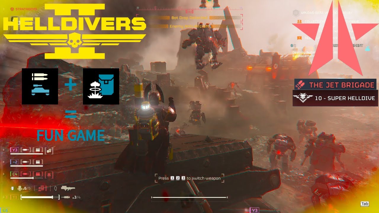 Helldivers 2: Recon Vehicle + Portable Hellbomb = Fun - Squad Again Jet ...