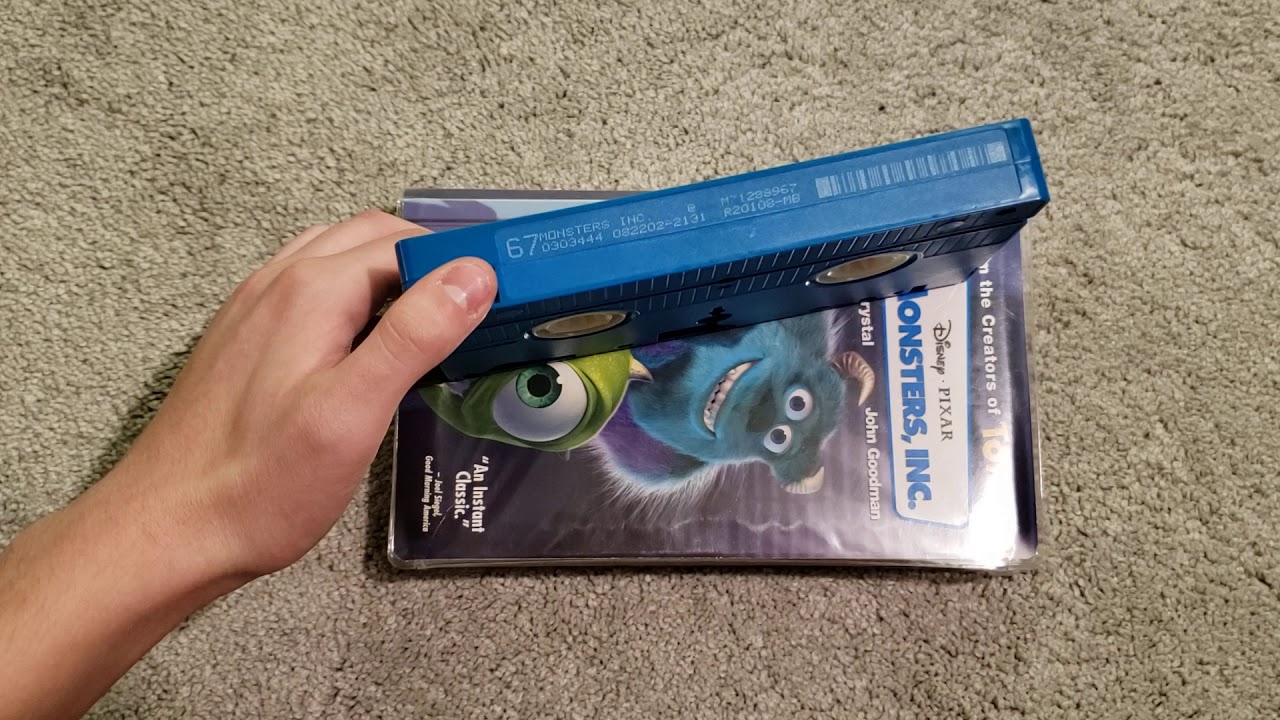 Monsters Inc VHS Overview - YouTube