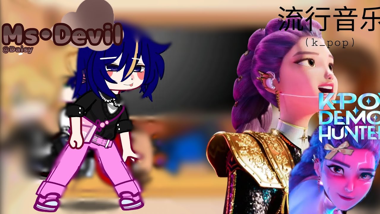 Mlb react to marinette as Rumi from k-pop demon hunters {Ms devil•} - YouTube