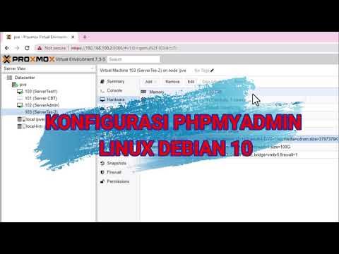 KONFIGURASI DAN CARA MEMBUAT DATABASE PHPMYADMIN DEBIAN 10 - YouTube