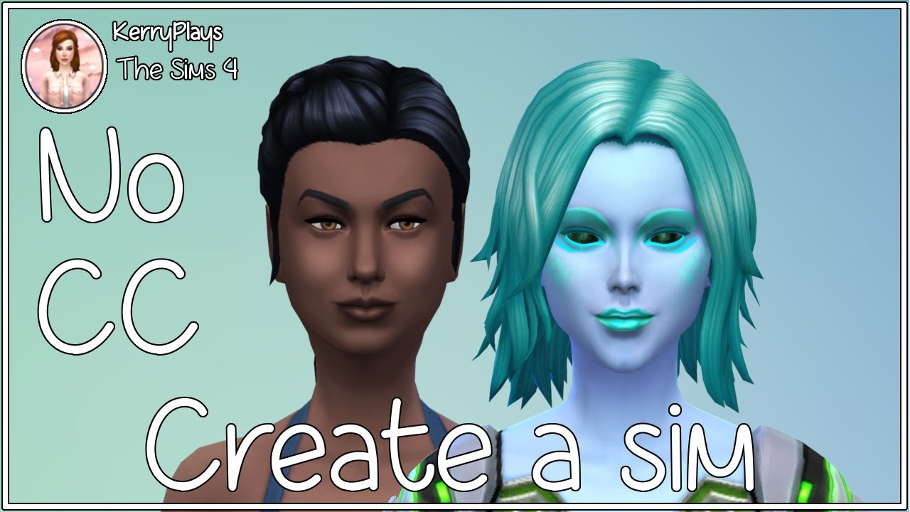 Create a sim| Alien| No CC| The Sims 4 - YouTube