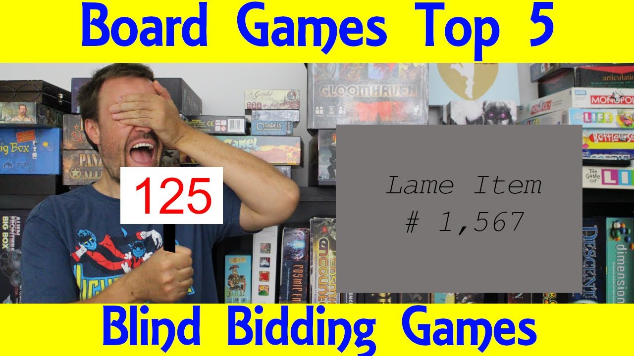 Top 5 Blind Bidding Games - YouTube