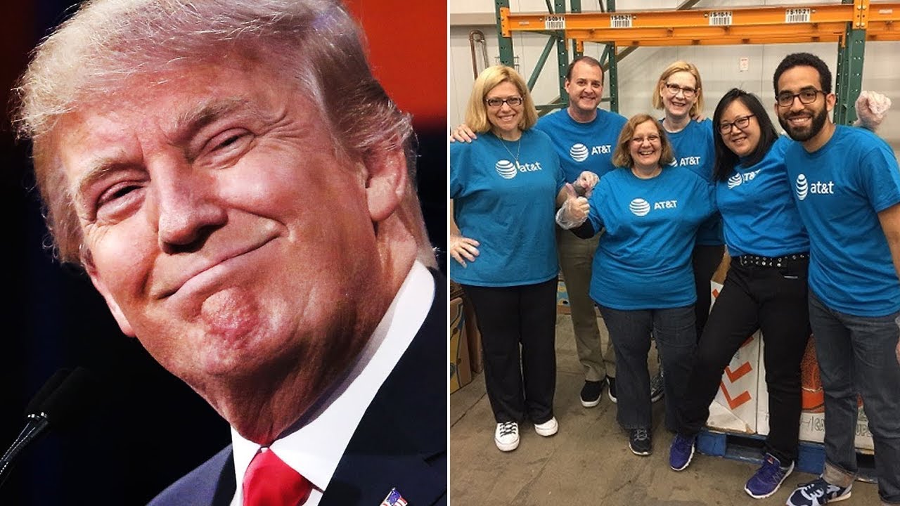 GOP Tax Bill Instantly Gives 200,000 AT&T Employes $1,000 Bonuses ...