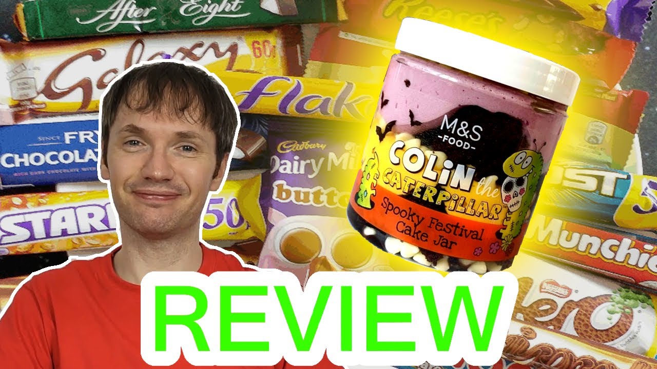 M&S Colin the Caterpillar Spooky Festival Cake Jar Review - YouTube