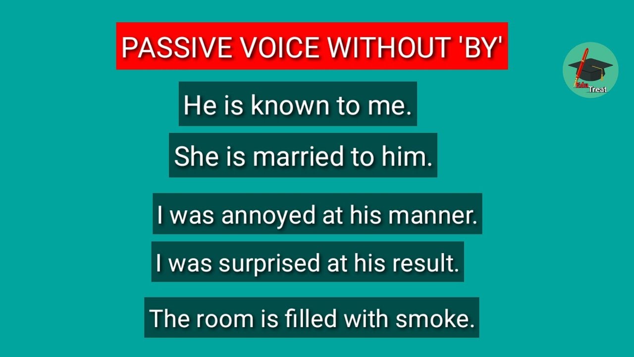 PASSIVE VOICE WITH PREPOSITIONS OTHER THAN 'BY' - YouTube