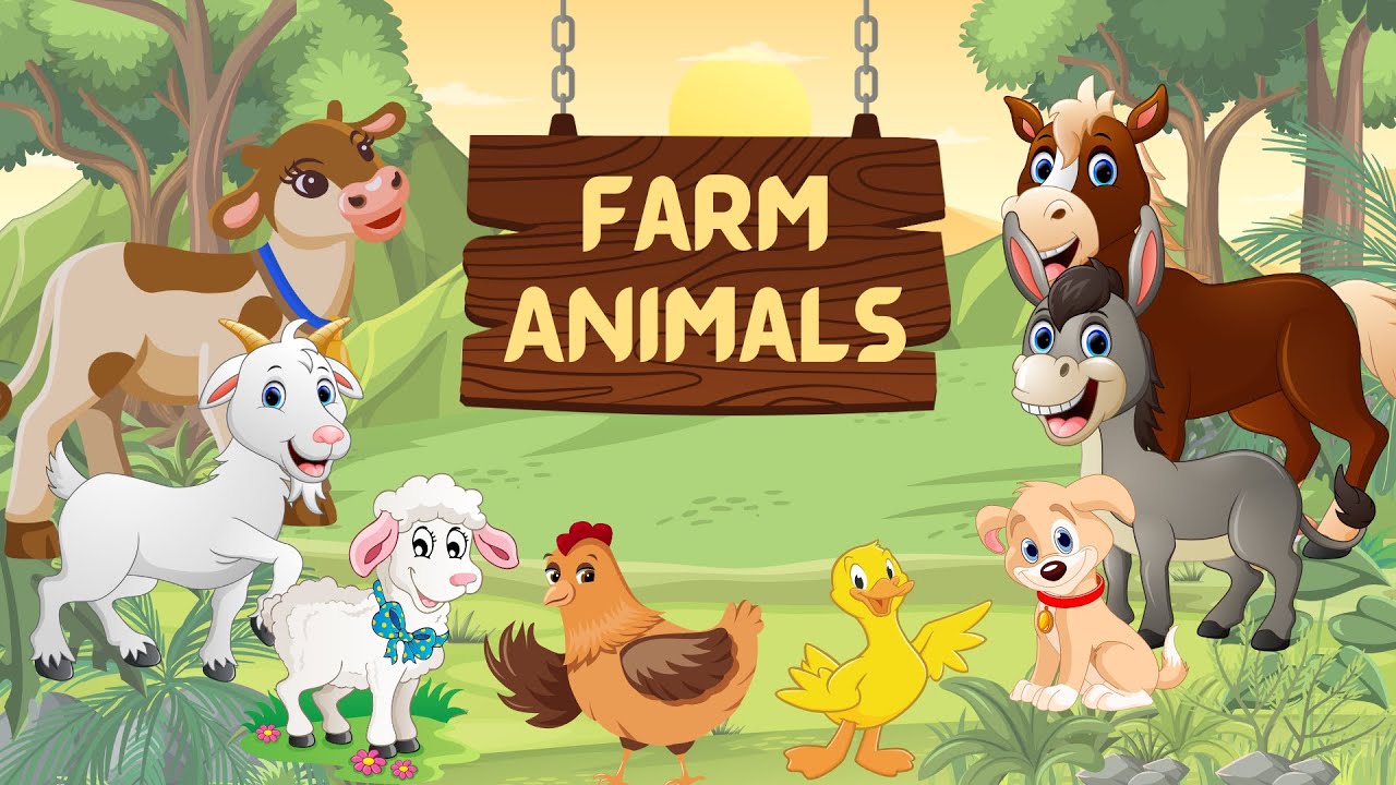 Let's Learn Farm Animals #kidsvideo #learning #animated - YouTube