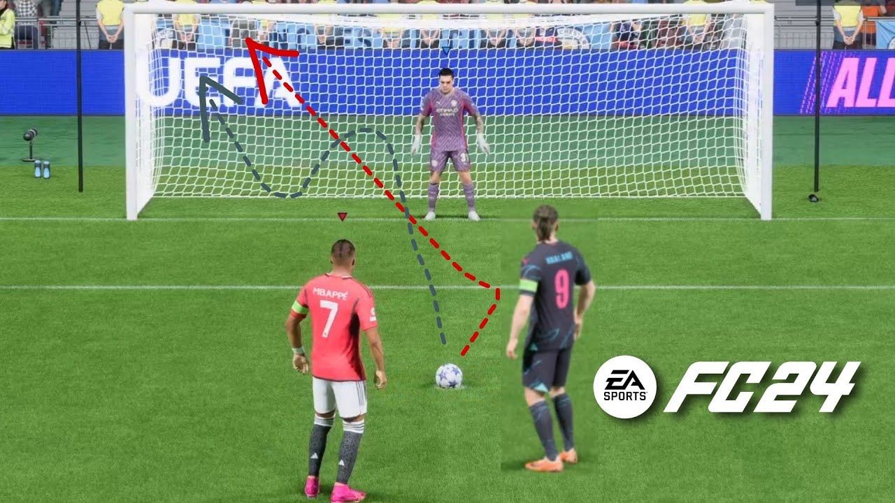 FC 24 | Haaland Vs Mbappé | Man City VS Man United | UCL final Penalty ...