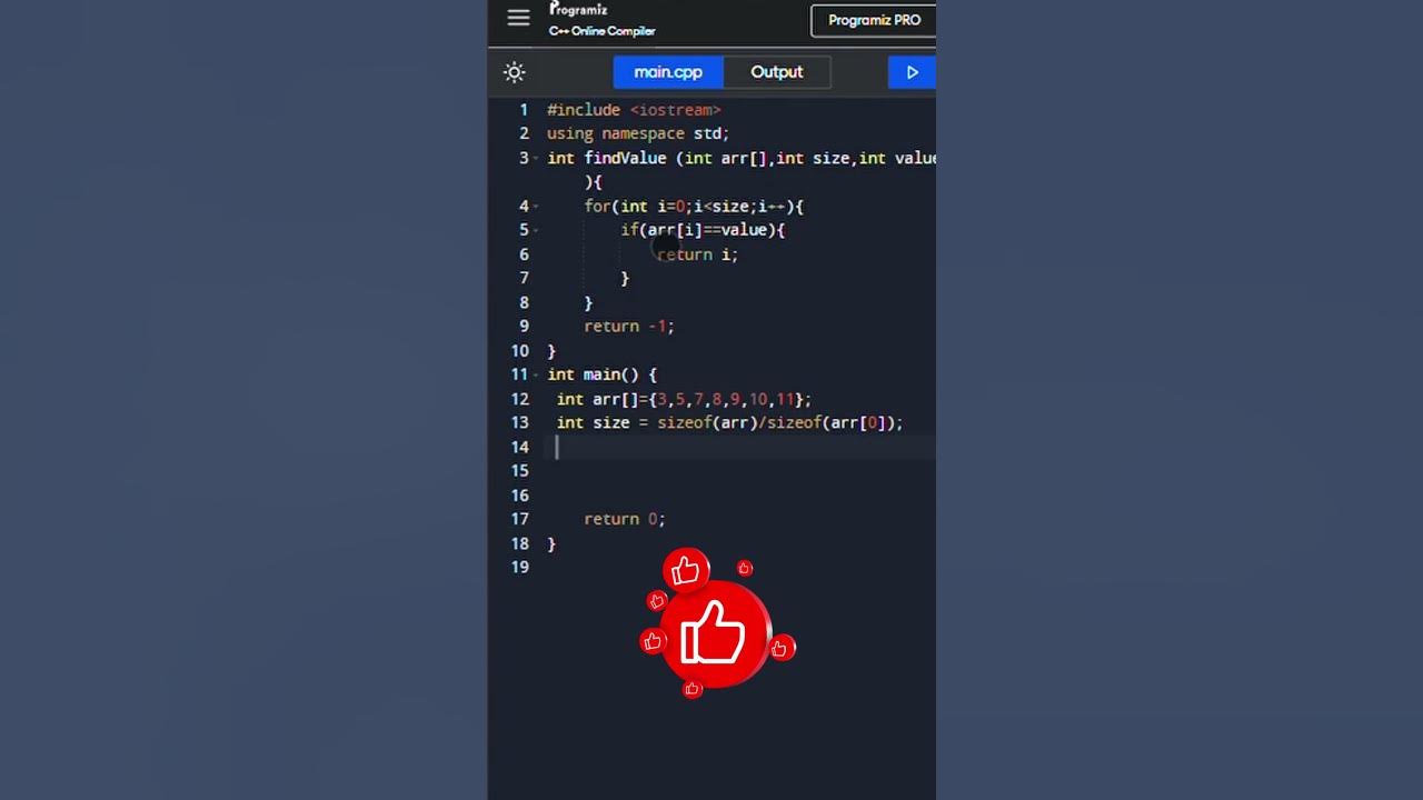 Find Array Value In C Coding Programming Codingtechnique Reels Reelsshorts