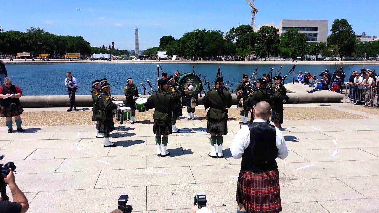 U.S. Border Patrol Pipes and Drums - YouTube