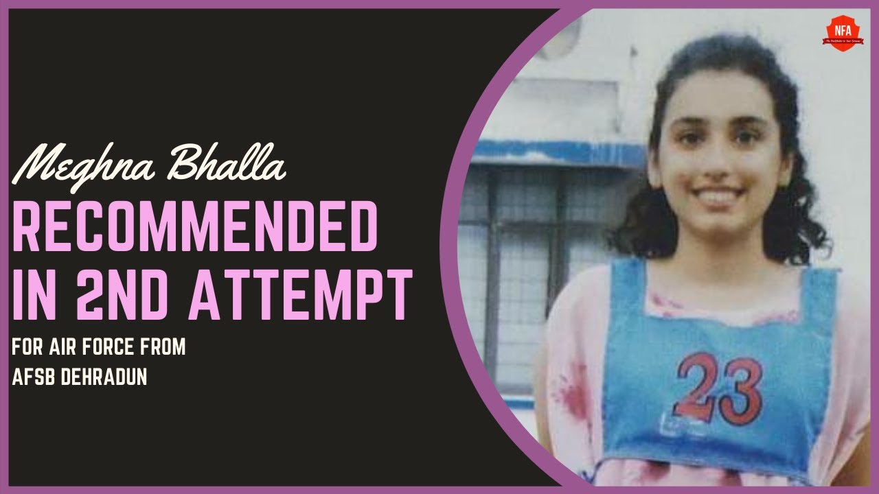 Meghna Bhalla Recommended for Air Force In Her 2nd Attempt Shares Her ...