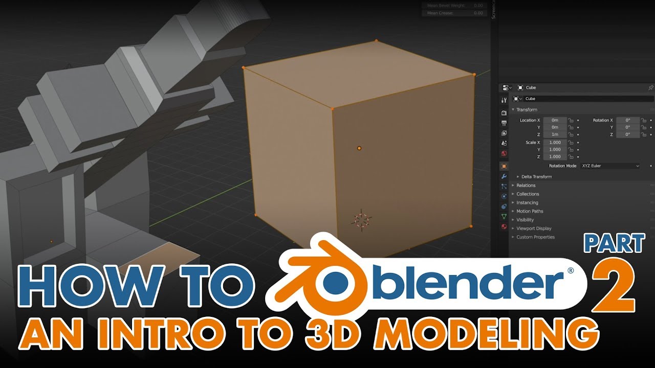 How to Blender - Part 2 - An Introduction to 3D Modeling - YouTube