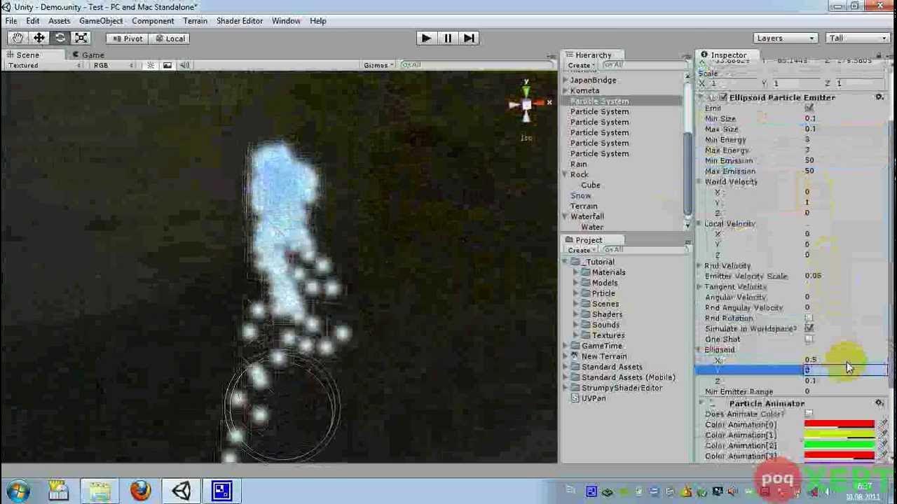 Unity3D tutorial ParticleSystem 002 - YouTube
