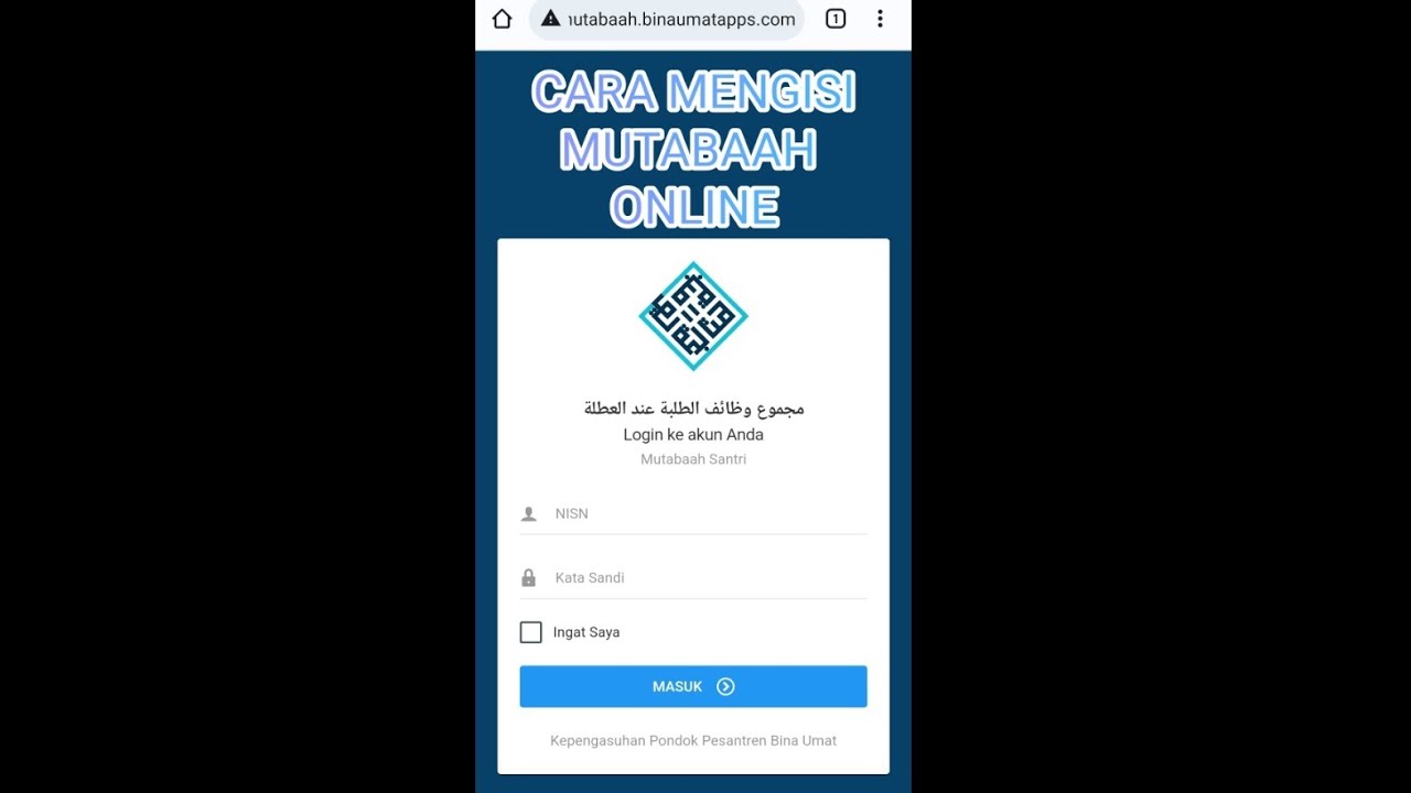 Cara Mengisi Mutabaah Online (FAQ dan CS: baca dan lihat deskripsi) :D ...
