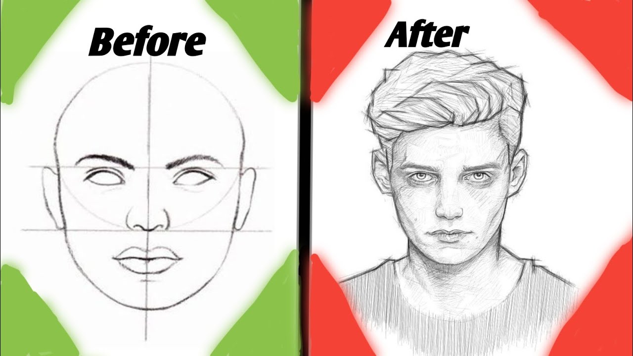 How To Draw A HUMAN Face! - YouTube