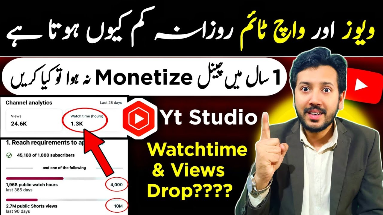 Views & Watchtime kam kyo ho raha😭 | Watchtime kaise badhaye | watch time kam kyu hota hai - YouTube