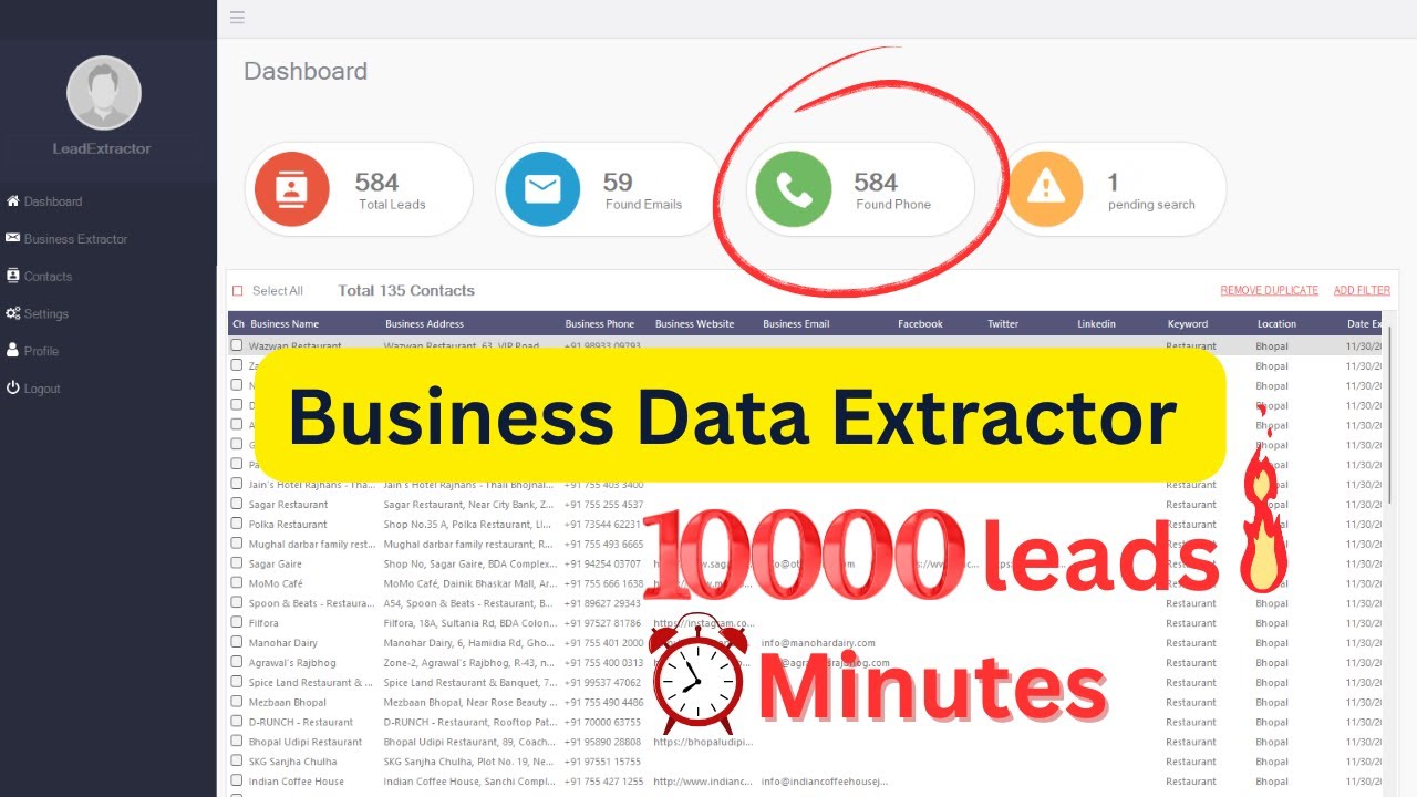 Business Lead Extractor | Google Data Extract | Social Media Extractor ...