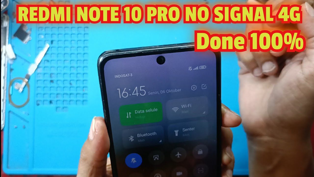 Servis HP REDMI NOTE 10 PRO NO SIGNAL 4G - YouTube