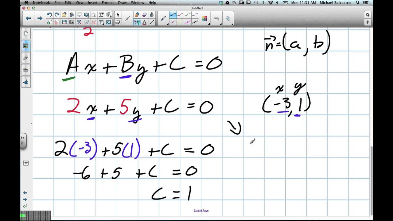 Cartesian Equations in Two Space R2 Grade 12 Calculus Lesson 8 2 7 8 13 ...