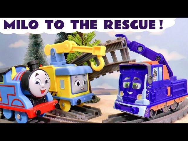 Mighty Express MILO Train Toy Rescue Story with All Engines Go Carly ...