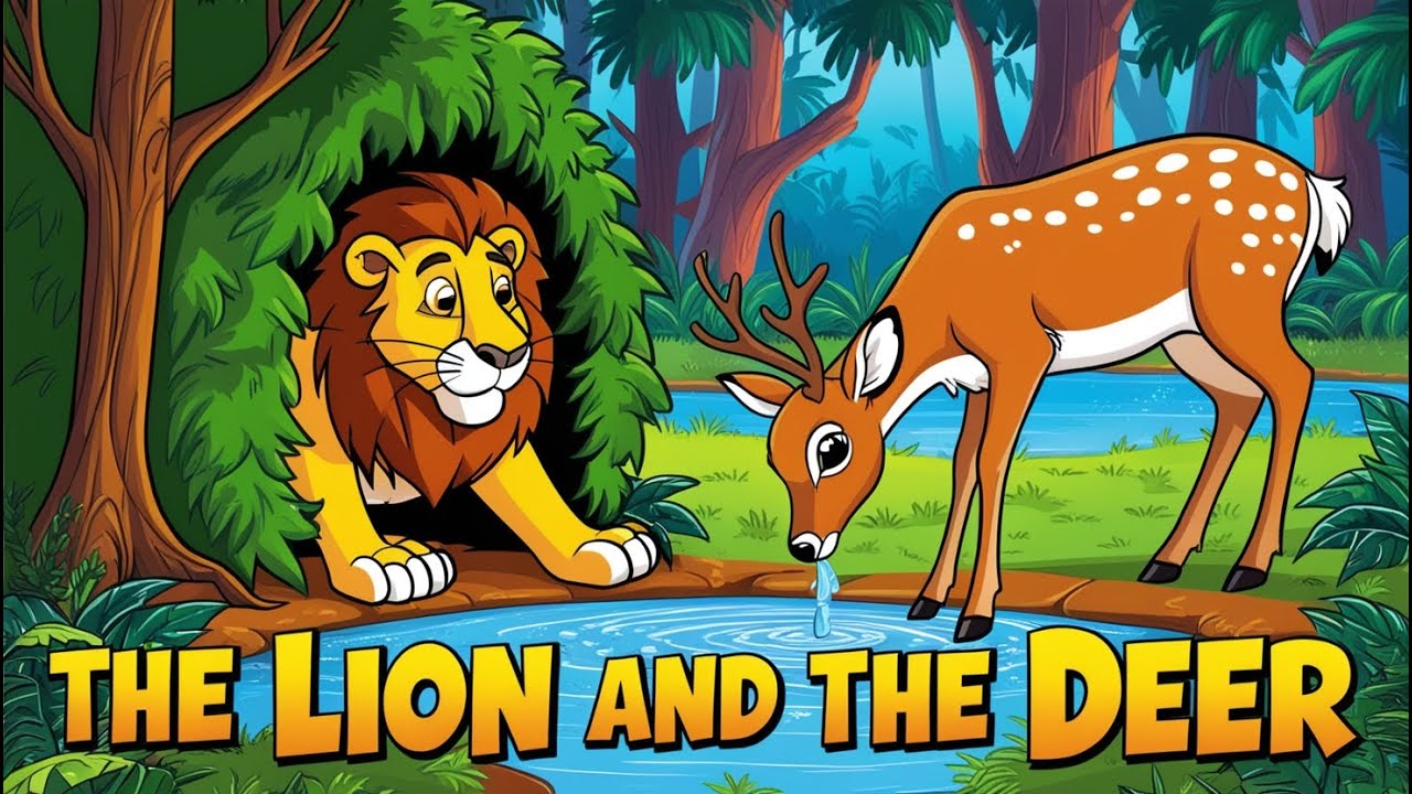 The Lion & the Deer | Bedtime Stories for Kids in English | Storytime ...