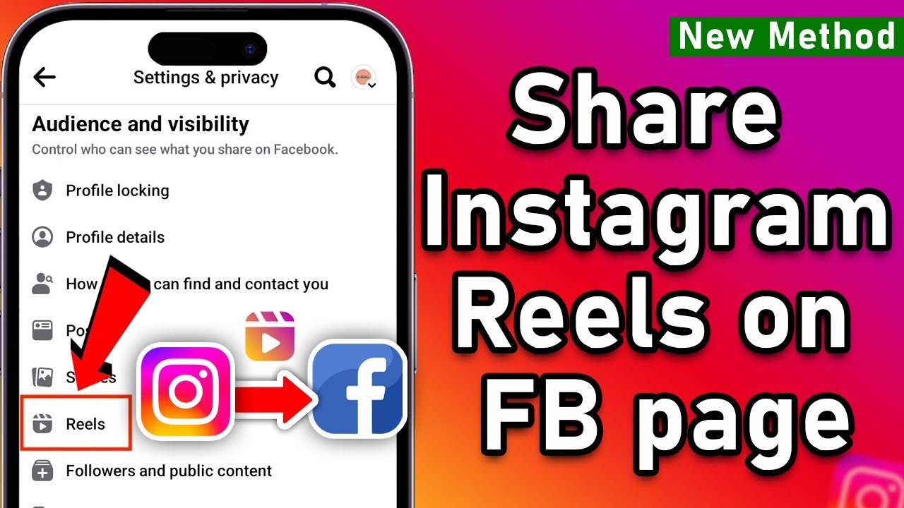 How to share your Instagram reels on Facebook page 2025 | How to share ...
