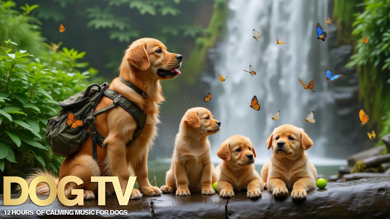 12 Hours Calming Music For Dogs🐶Dog TV with Soft Piano🐶Separation ...