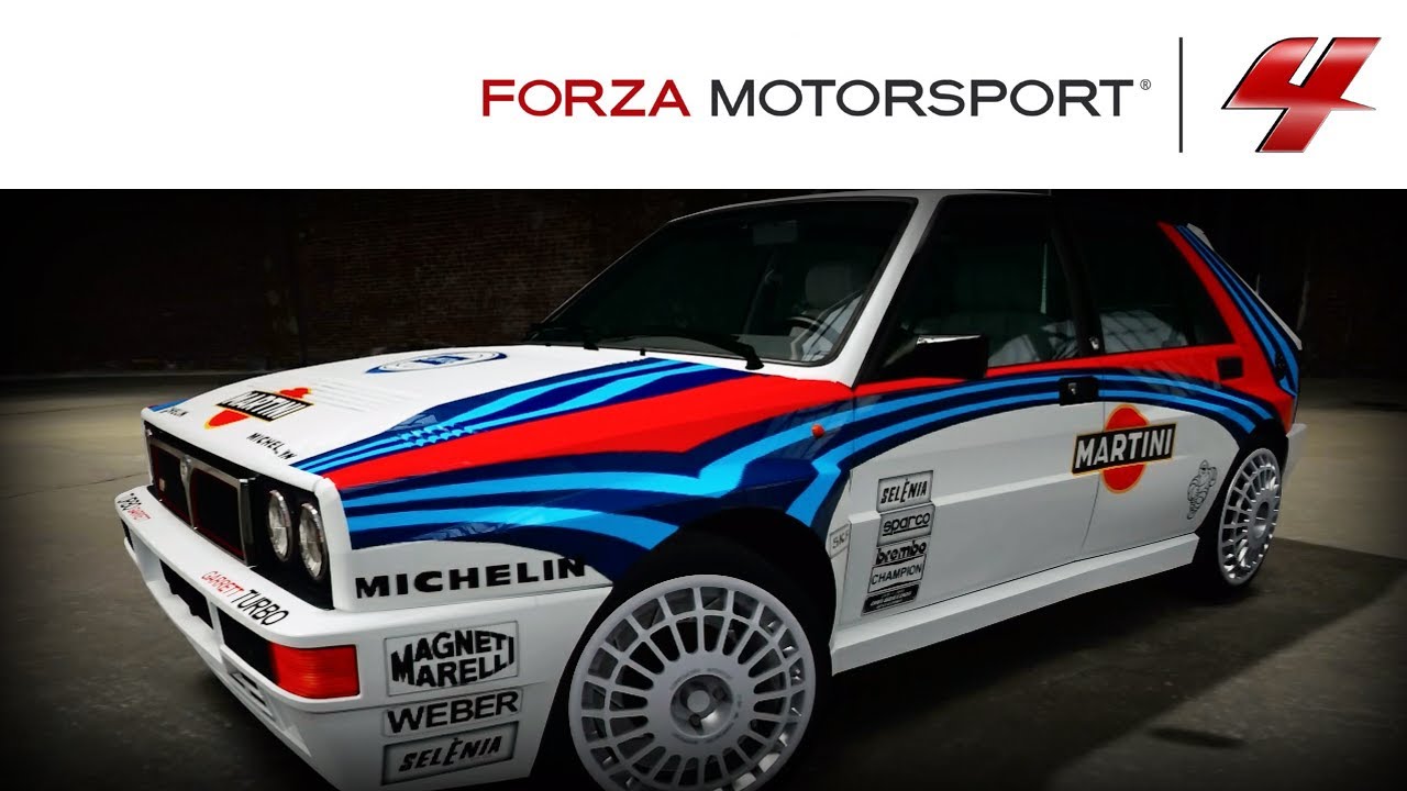 Forza 4 1080p Speed Art Lancia Delta Martini Rally Paint - YouTube