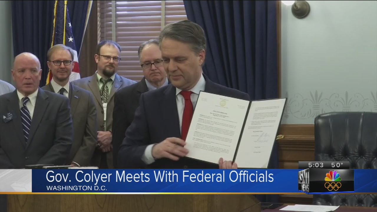Gov. Colyer visits Washington D.C. for series of meetings - YouTube
