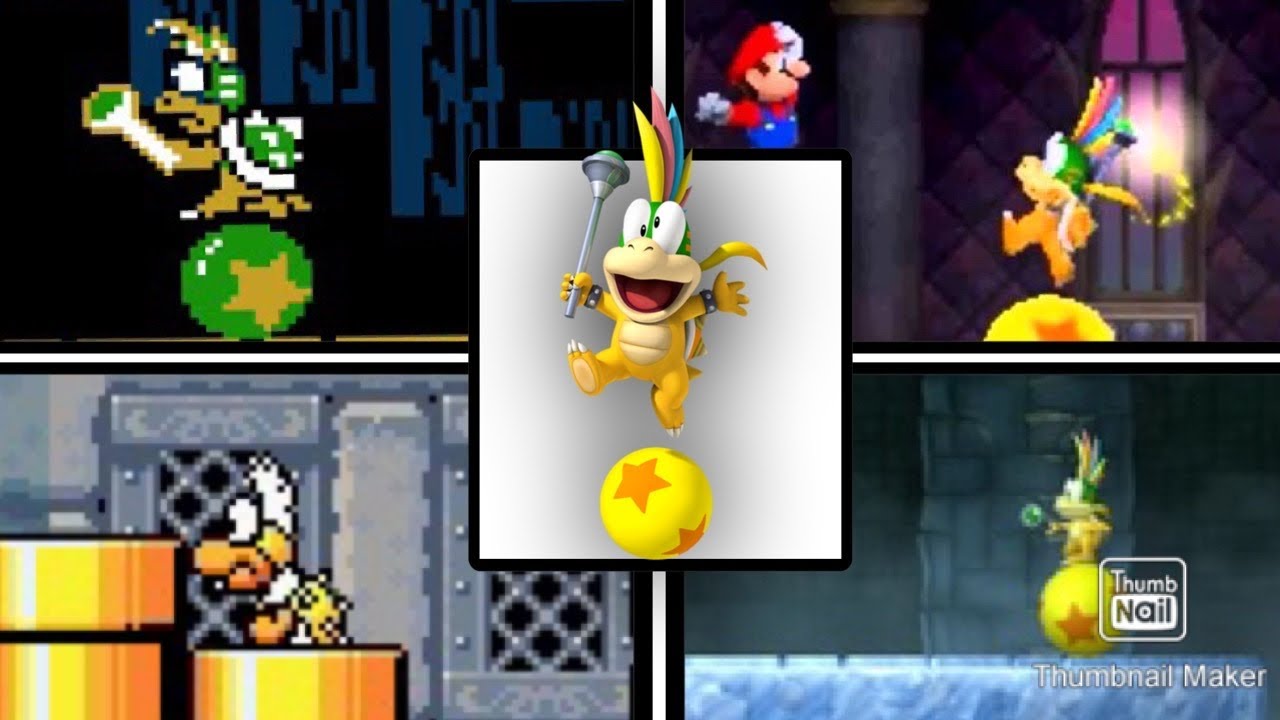 Evolution of Lemmy Koopa boss fights - YouTube