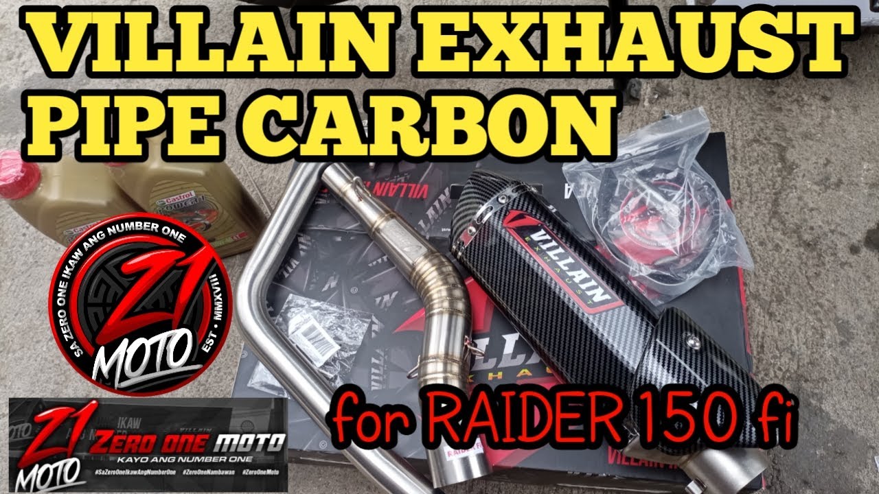 VILLAIN For raider 150 fi CB1 PIPE CARBON|ZERO ONE MOTO #ljtv #viral # ...