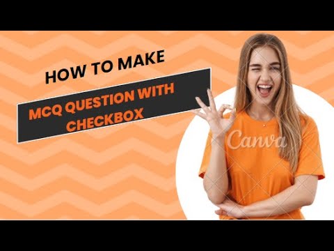 How to make MCQ question paper with checkbox - YouTube
