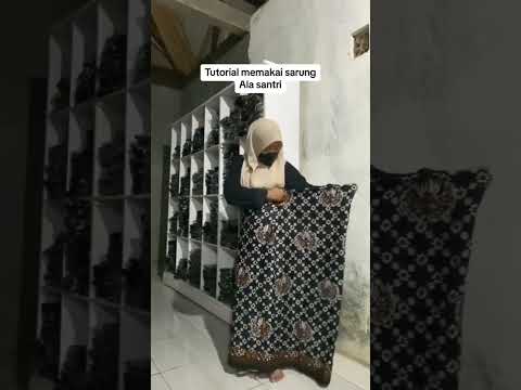 cara memakai sarung anti copot ya... #santrikeren #santriawati #santri