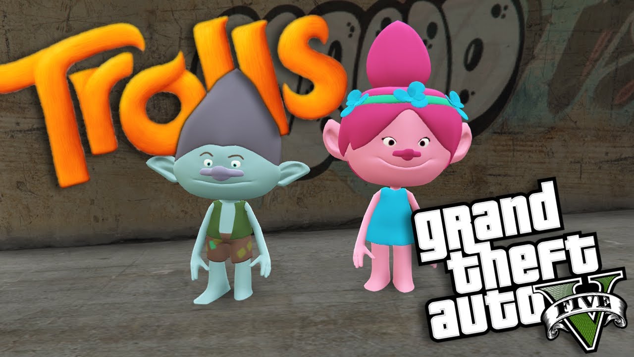 GTA 5 Mods - TROLLS MOD w/ BRANCH & POPPY (GTA 5 Mods Gameplay) - YouTube