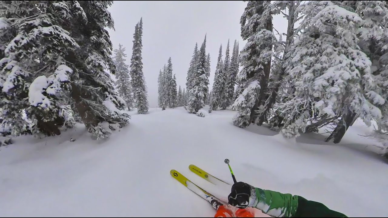 Revelstoke, BC Powder Skiing on Dec 8, 2021 - YouTube
