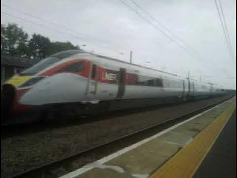 LNER Class 801 Storming Through Sandy For Leeds 12/06/2023 - YouTube