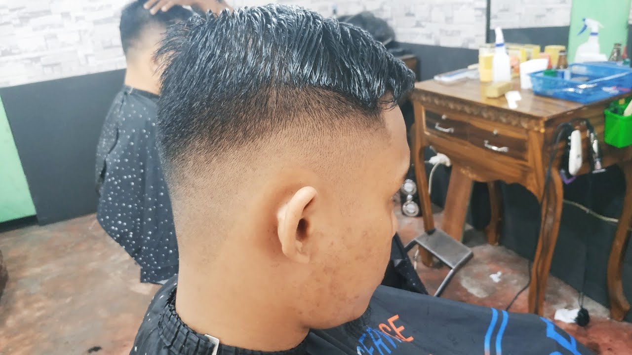 Model Rambut Pria High Fade - YouTube