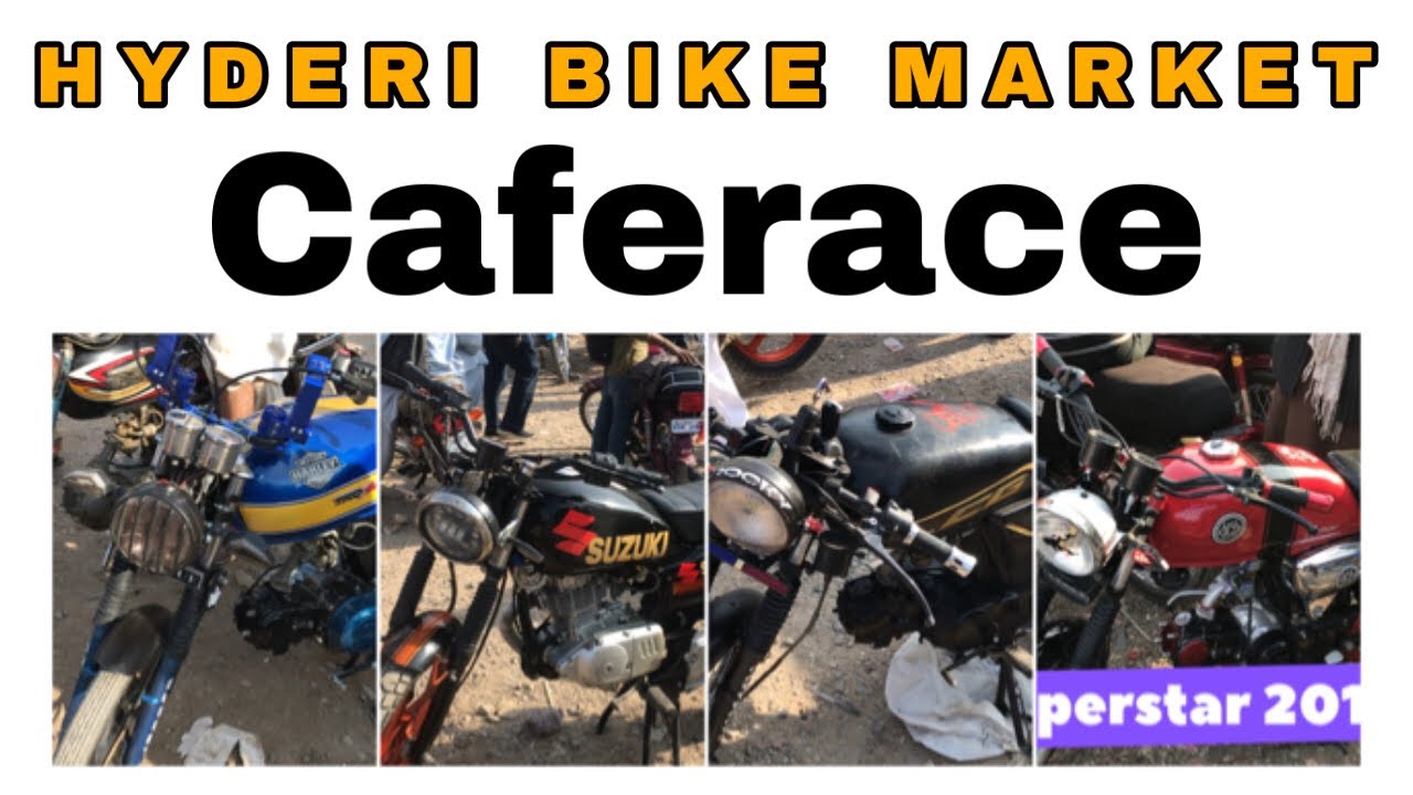 Cafe racer modified,150cc,70cc| hyderi bike market | yawerki7t - YouTube