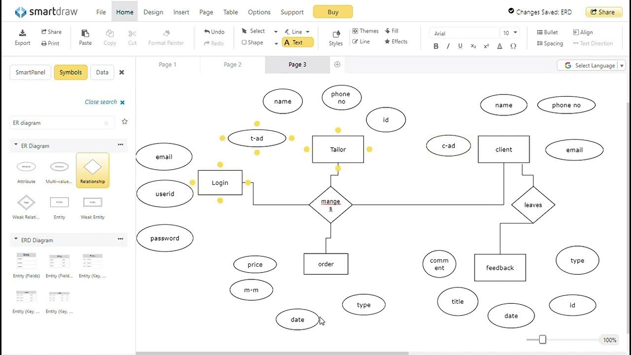 HOW TO CREATE ER DIAGRAM FOR TAILOR MANAGEMENT SYSTEM - YouTube