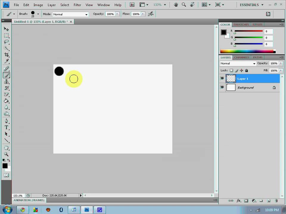 How to make a quick animation using photoshop - YouTube