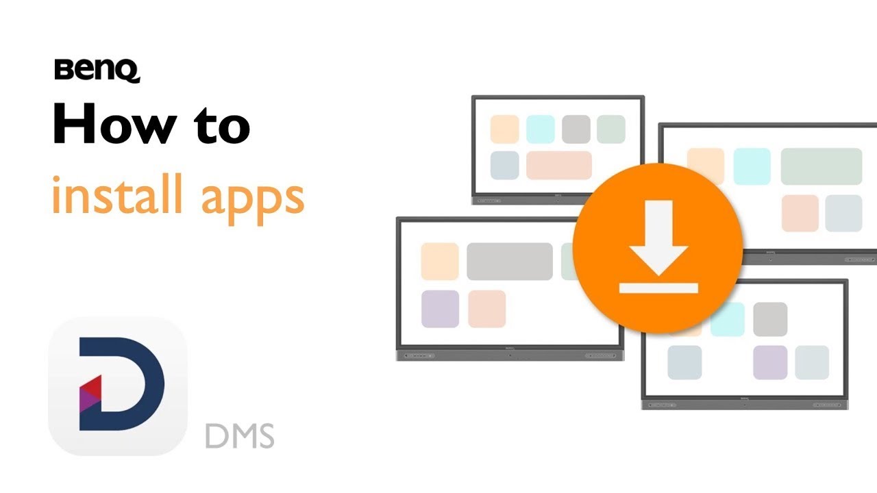 How to install apps in BenQ DMS - YouTube