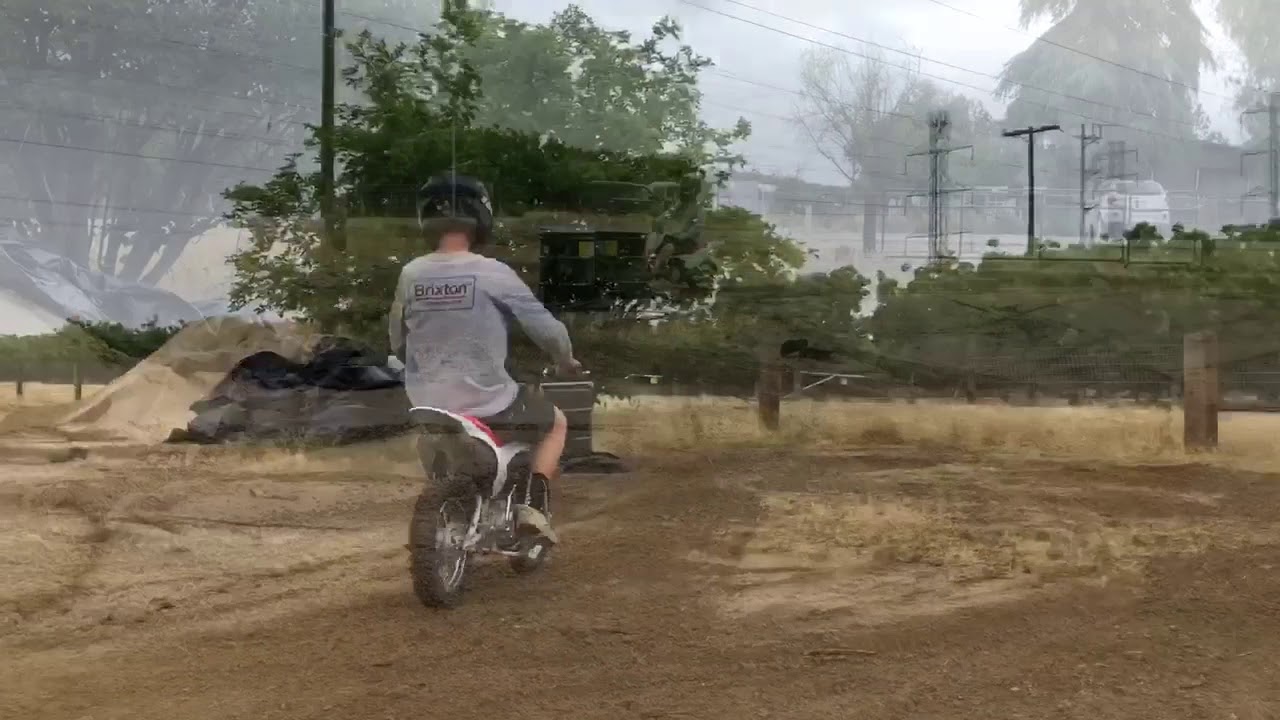 Crf 110f Backyard Pit Bike Track - YouTube