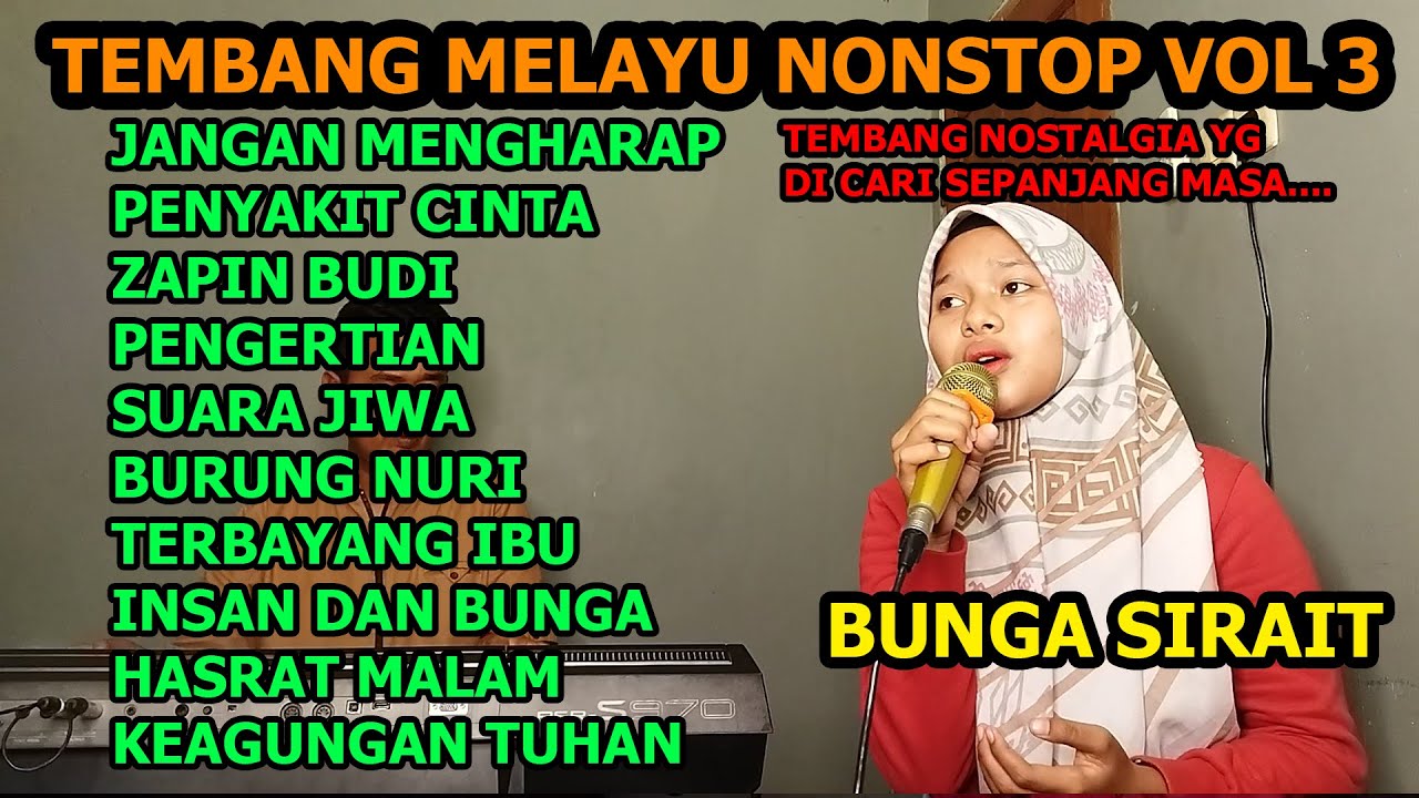 Tembang Melayu Nonstop Vol 3 - Cover Lagu Melayu - Bunga Sirait - YouTube