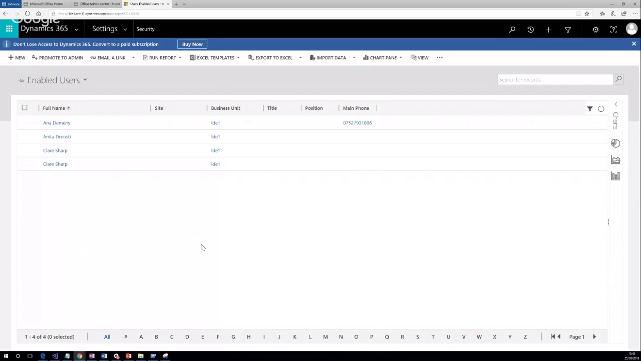 Create User in Dynamics 365 - YouTube