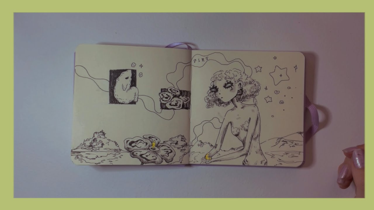 Time Lapse Drawing Process Quick Sketchbook Tour🧚♀️ Youtube