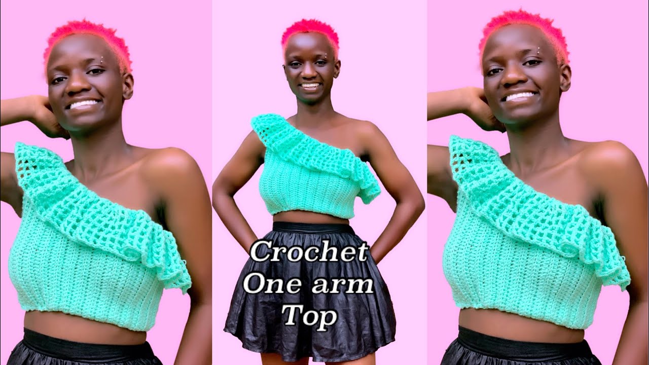 How to make a crochet one arm top/Beginner friendly #crochet # ...