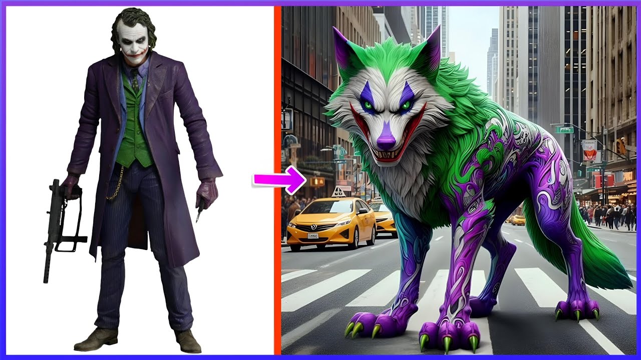 WOLF 🐺 Transform to Every Character (Marvel & DC) - YouTube