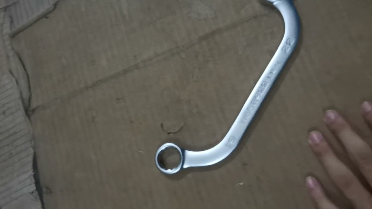 jonnesway taiwan half moon wrench spanner - YouTube