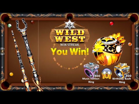 8 ball pool New Wild West Win Streak 😍 Free Cue And Ring