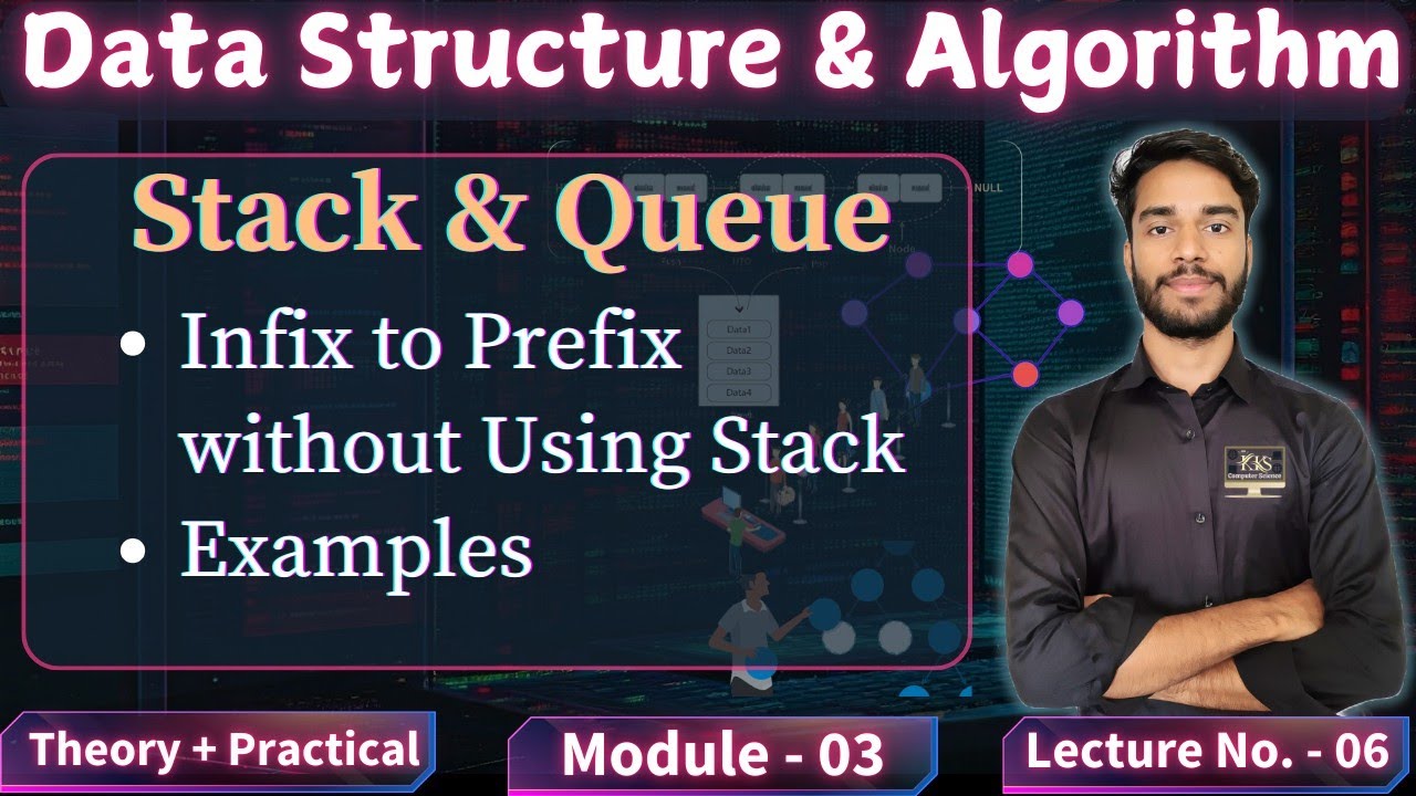 L-6, Module - 3 || Infix to Prefix Conversation Without Using Stack ...